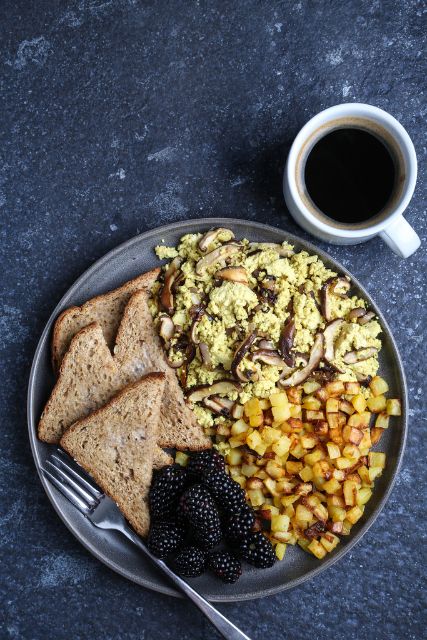Easy Tofu Scramble with Potato Hash | Olives for Dinner