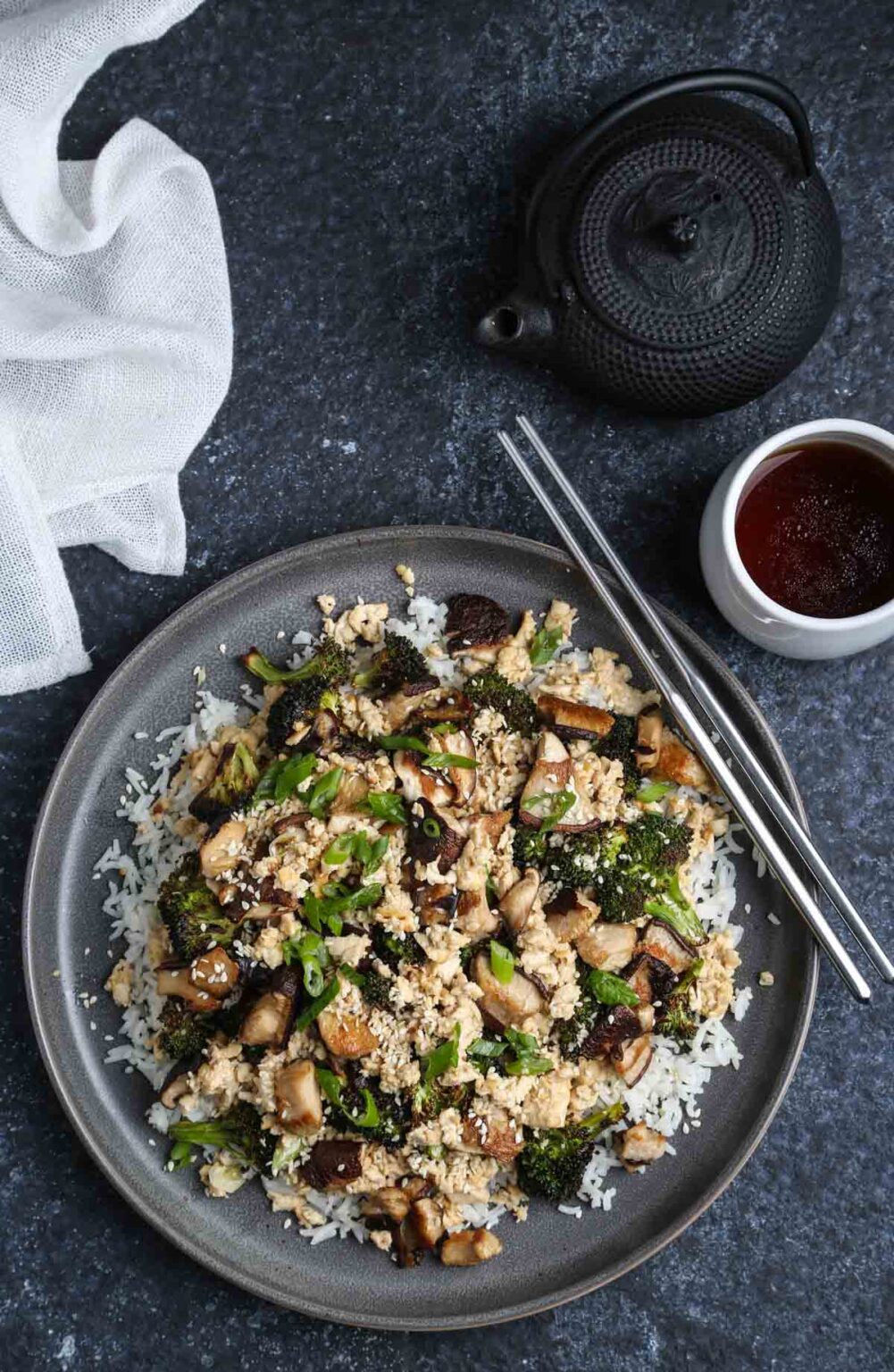 Pan-Fried Tofu Stir Fry (Eggy and Vegan!)